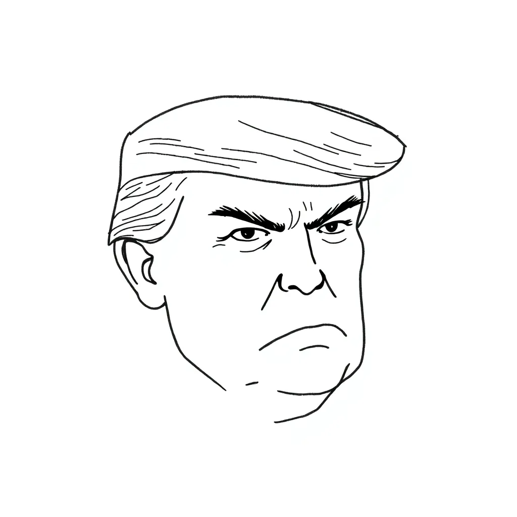 wojak meme : Angry Trump - Wojak meme Creator